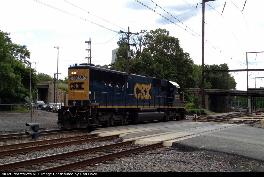 CSX SD50-2 8550 long hood forward on C964-05